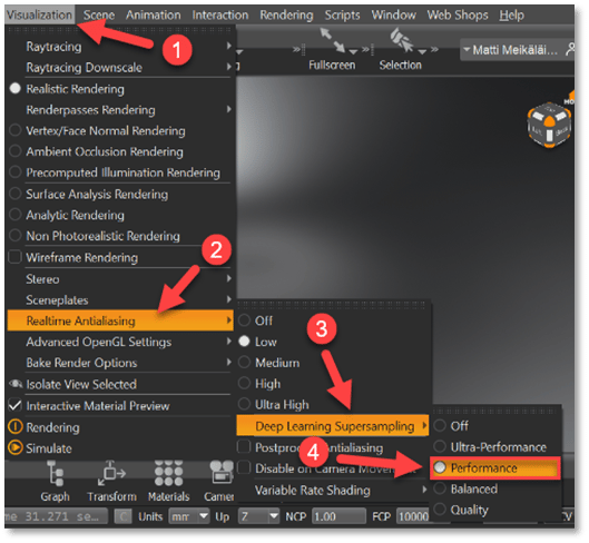 Autodesk VRED Settings